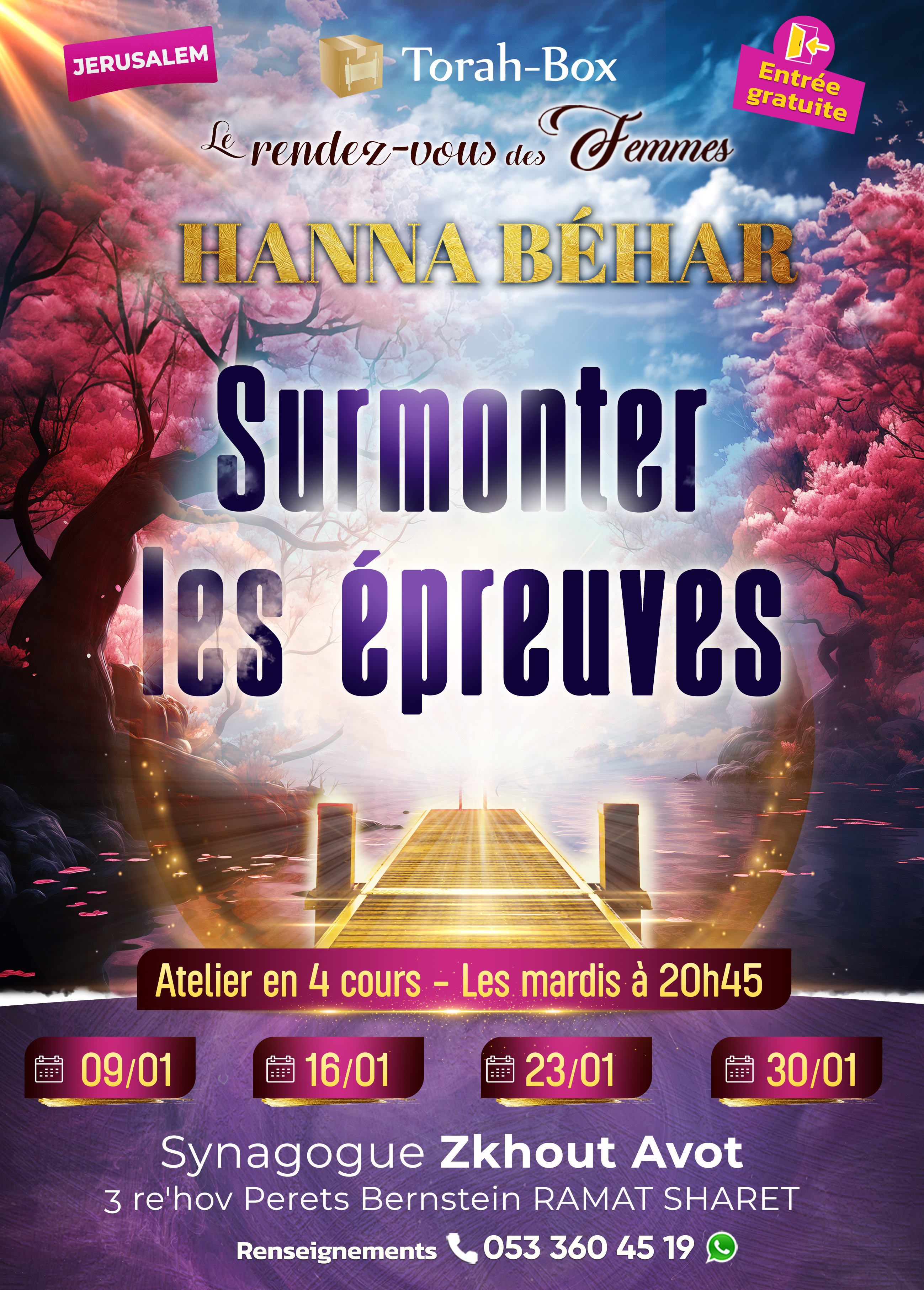 Le rendez-vous des femmes avec Hanna Béhar : surmonter les épreuves